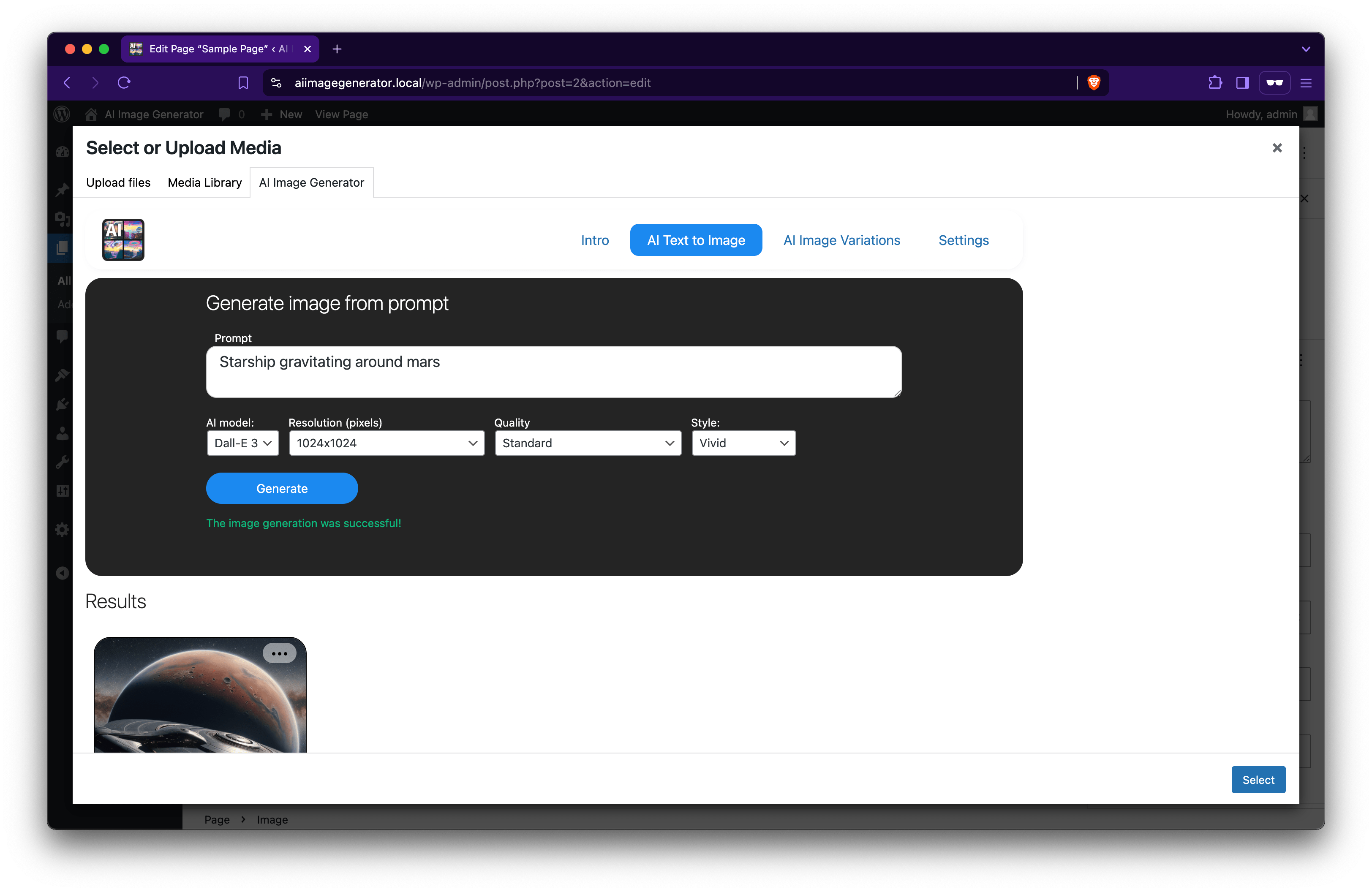Ai Image Generator Easy Image Creation With Ai Wordpress Plugin 3033