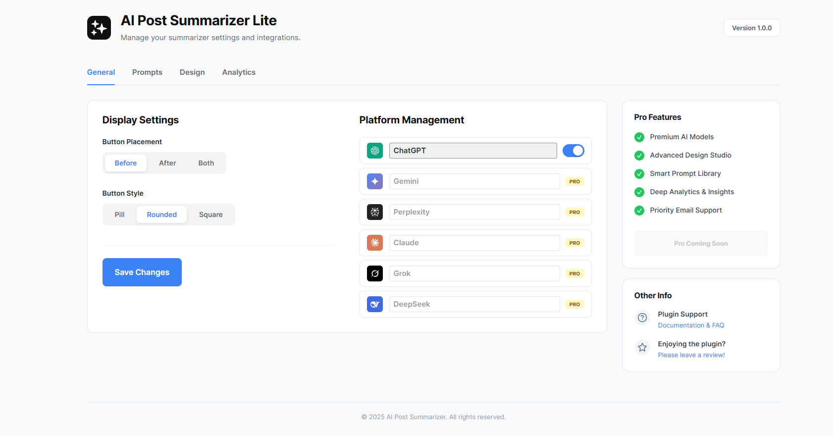 AI Post Summarizer Lite – WordPress plugin | WordPress.org