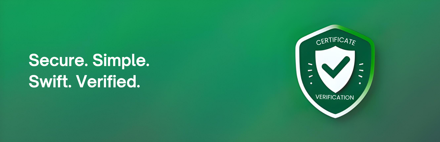 Certify – Certificate Management & Verification – WordPress plugin | WordPress.org