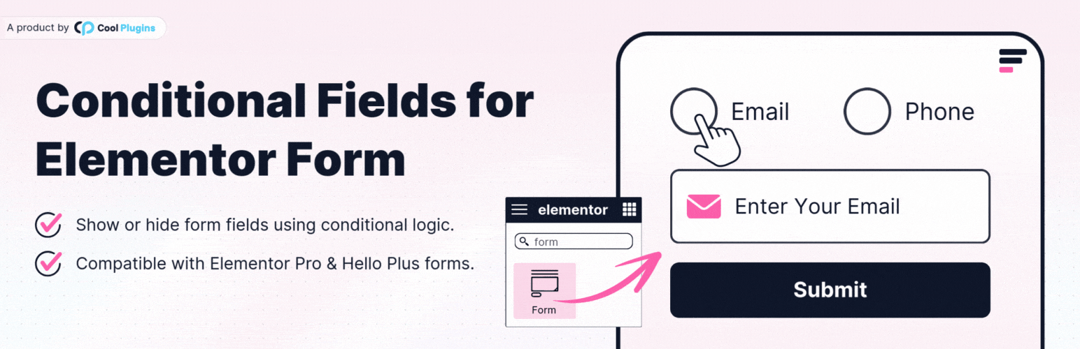 Conditional Fields for Elementor Form – Apply Conditional Logic – WordPress plugin | WordPress.org