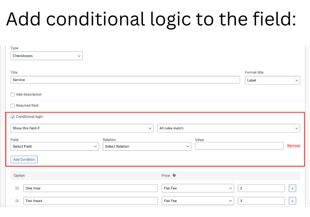 Conditional Logic For Woo Product Add Ons Wordpress Plugin