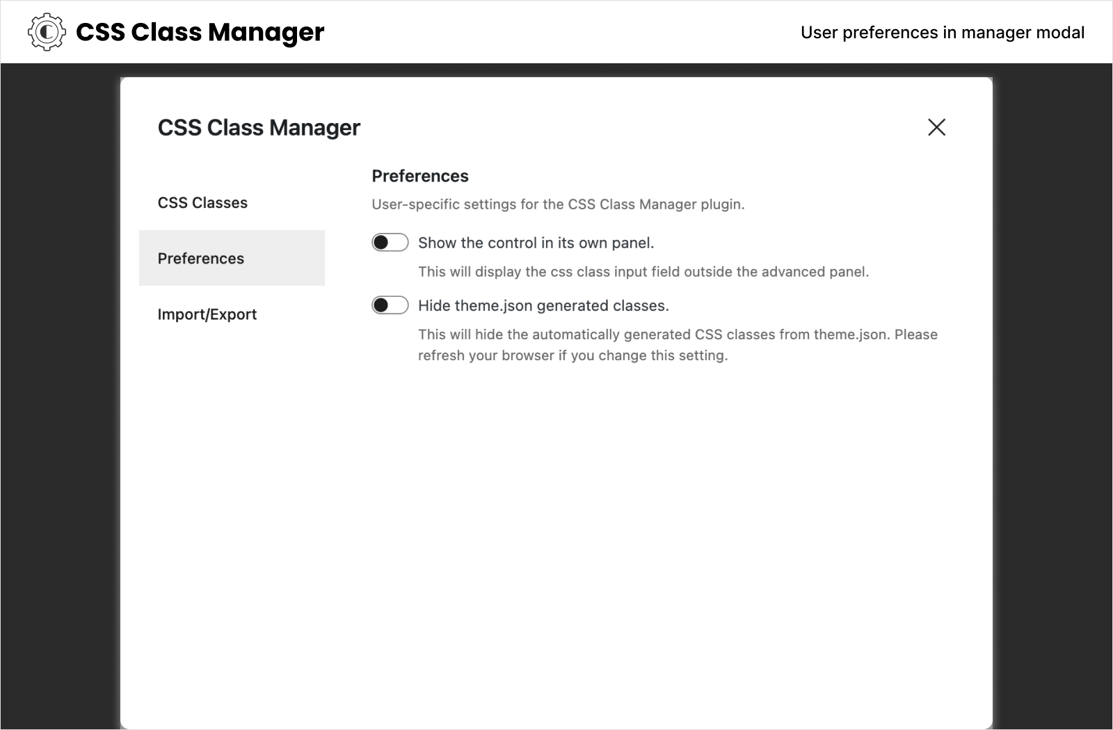 CSS Class Manager – An advanced autocomplete additional css class control for your blocks ...