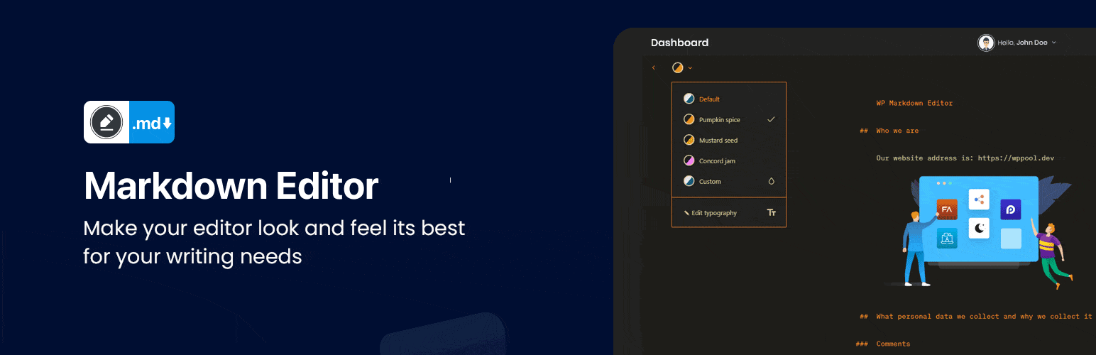 Markdown Editor (Formerly Dark Mode) Plugin — WordPress.com