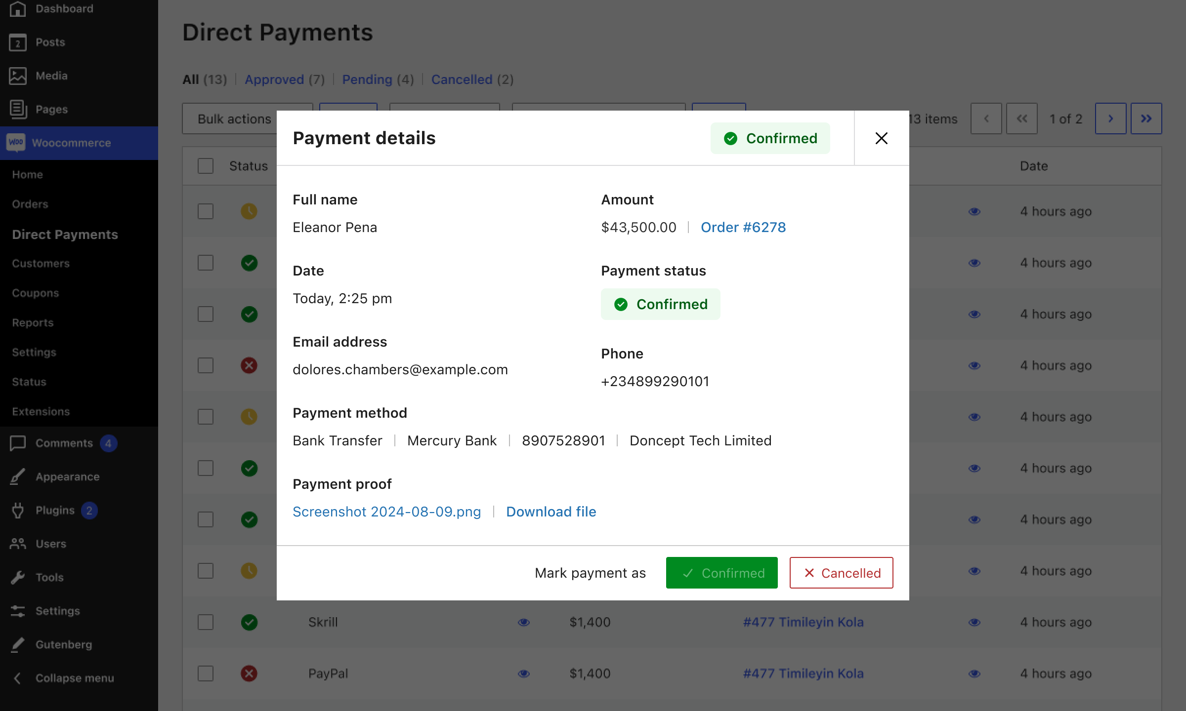 Direct Payments For Woocommerce Bank Transfer Mobile Money Crypto