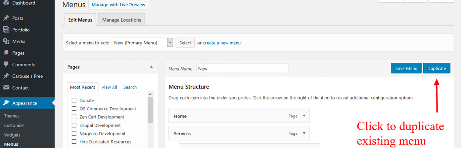 Duplicate Post Page Menu And Custom Post Type Wordpress Plugin