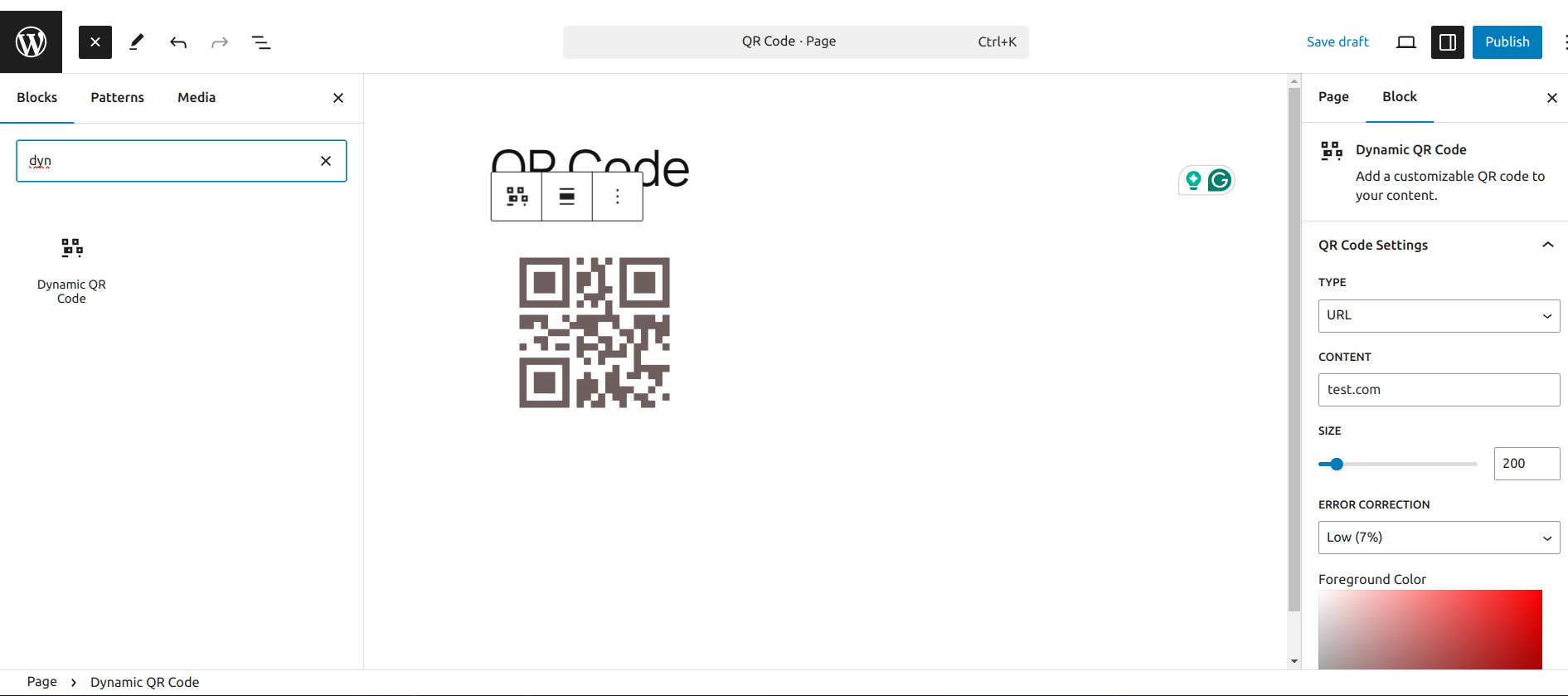 Dynamic QR Code Block – QR Code Generator with Logo Support – WordPress ... Dynamic QR Code Block – QR Code Generator with Logo Support – WordPress ...