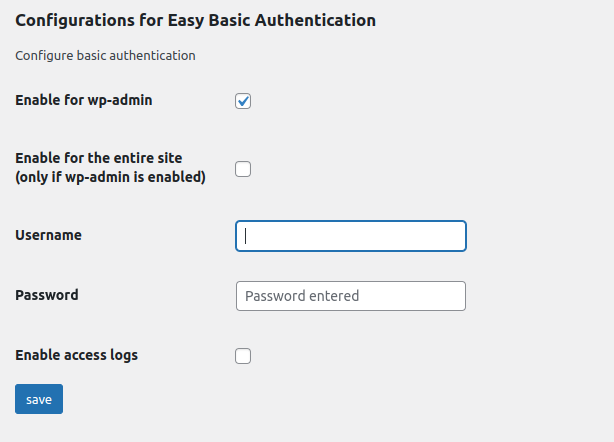 Easy Basic Authentication – WordPress plugin | WordPress.org Easy Basic Authentication – WordPress plugin | WordPress.org
