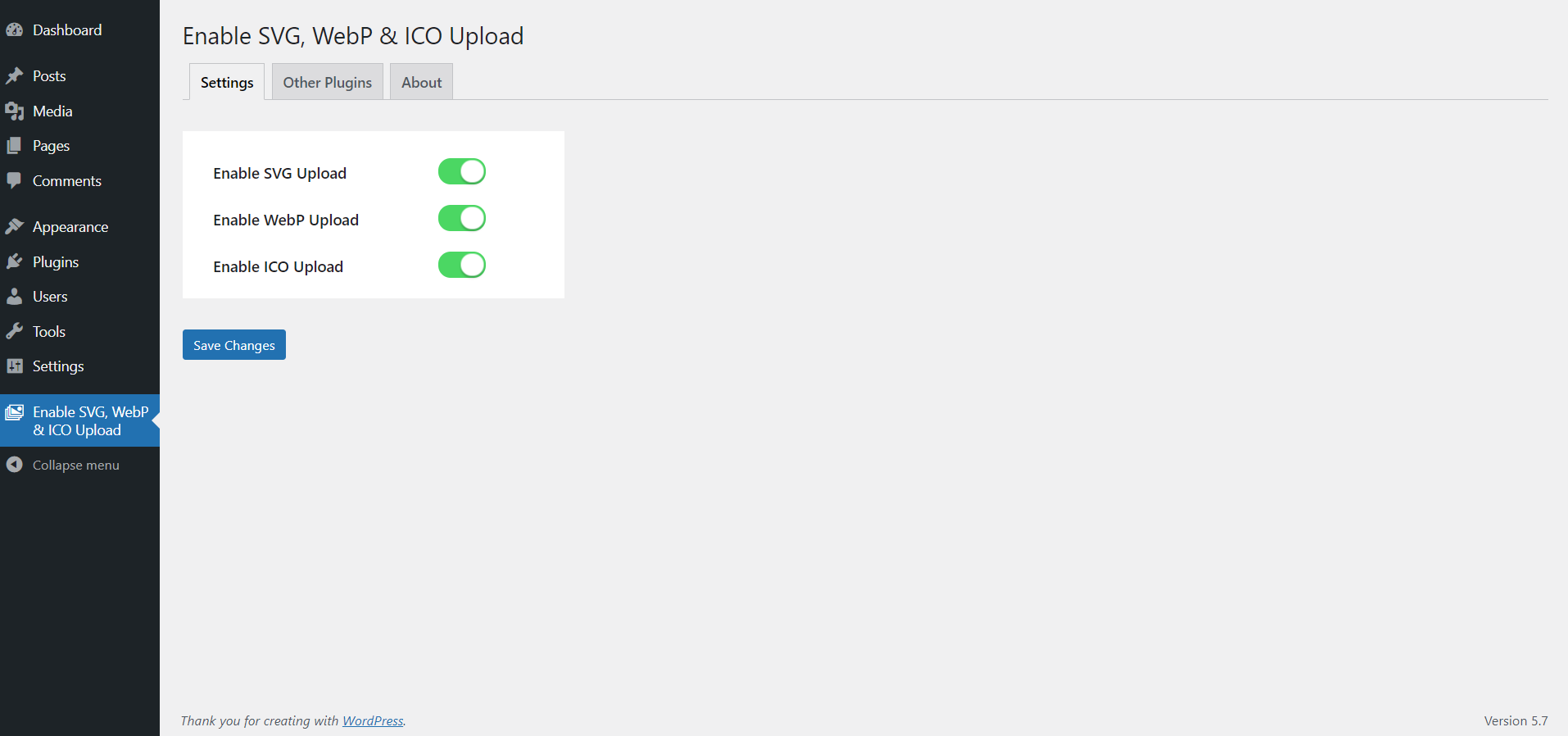 Enable SVG, WebP, and ICO Upload – WordPress plugin | WordPress.org Enable SVG, WebP, and ICO Upload – WordPress plugin | WordPress.org