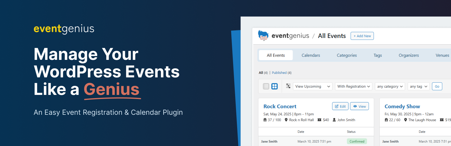 Event Genius – Event Management & Registration – WordPress plugin | WordPress.org