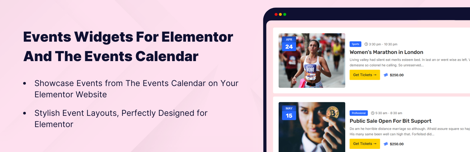 Events Widgets For Elementor And The Events Calendar Plugin — WordPress.com
