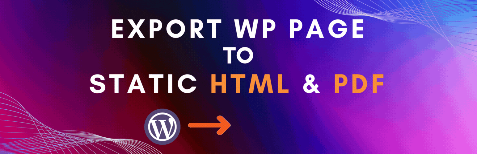Plugin Export WP Page to Static HTML & PDF — WordPress.com Plugin Export WP Page to Static HTML & PDF — WordPress.com