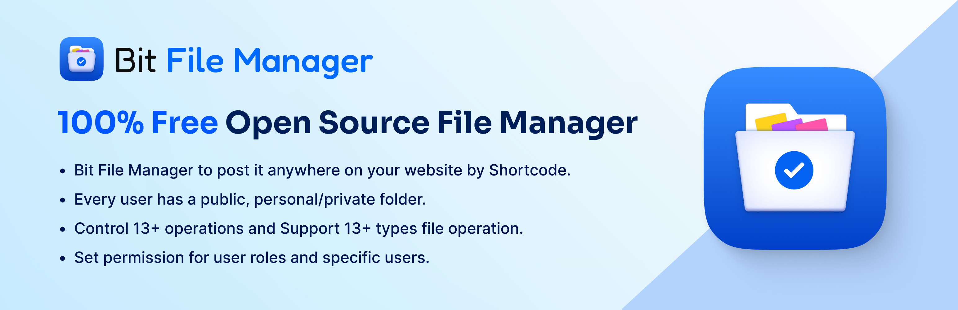 Bit File Manager – 100% Free & Open Source File Manager and Code Editor for WordPress Plugin ...