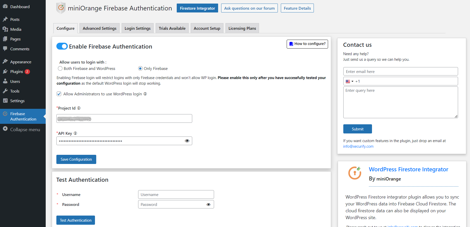 Firebase Authentication – WordPress plugin | WordPress.org Firebase Authentication – WordPress plugin | WordPress.org