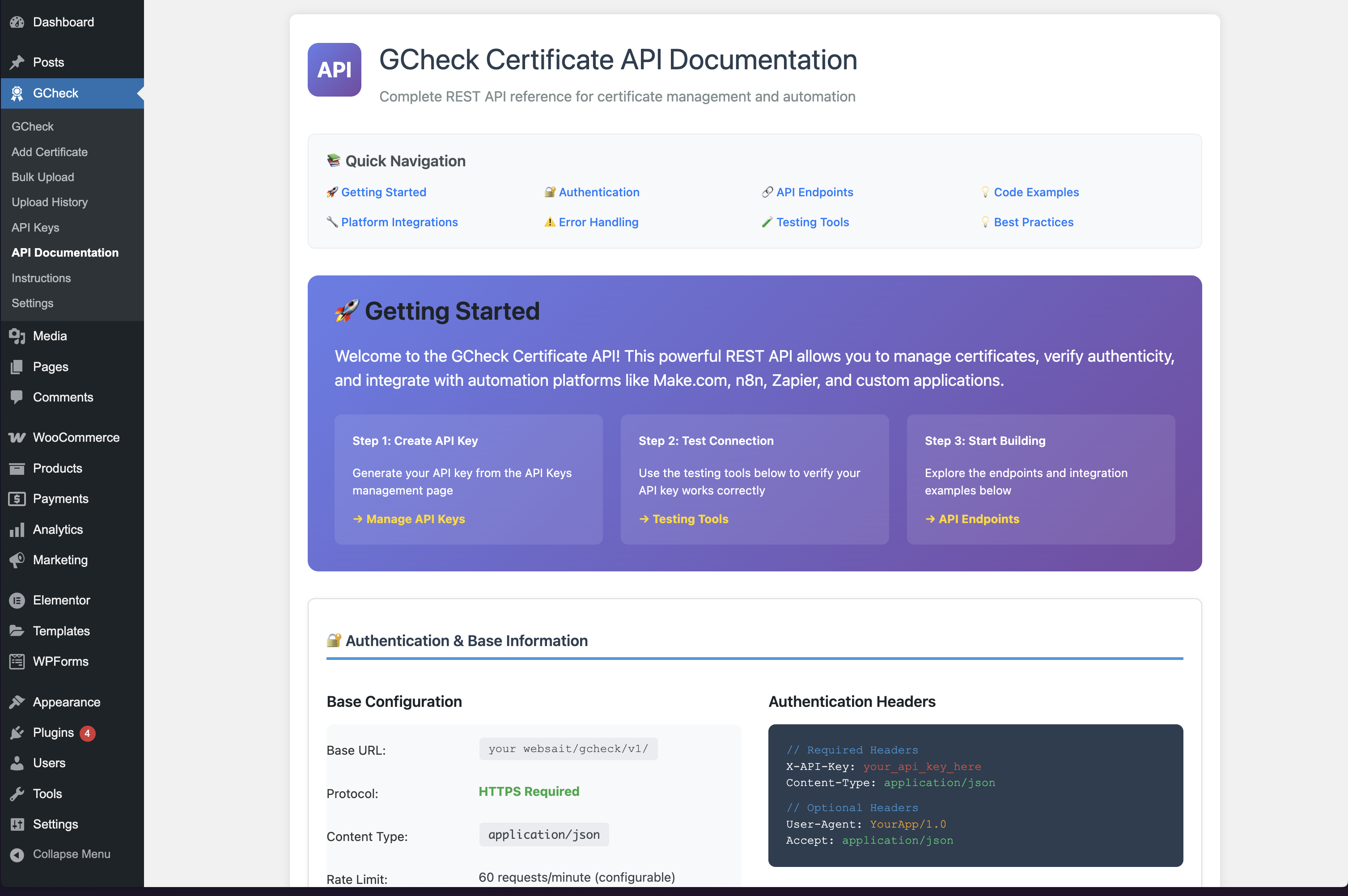 GCheck – Certificate Management & Verification – WordPress plugin | WordPress.org