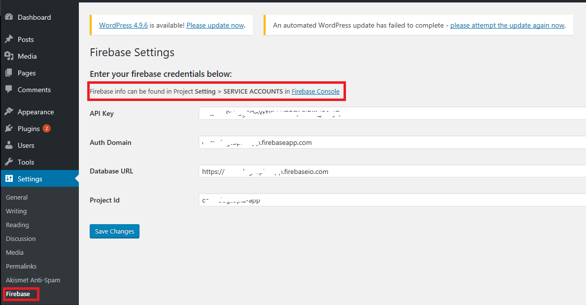 Integrate Firebase – WordPress plugin | WordPress.org Integrate Firebase – WordPress plugin | WordPress.org