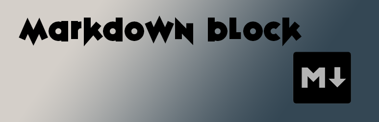MarkDown Block – WordPress plugin | WordPress.org MarkDown Block – WordPress plugin | WordPress.org