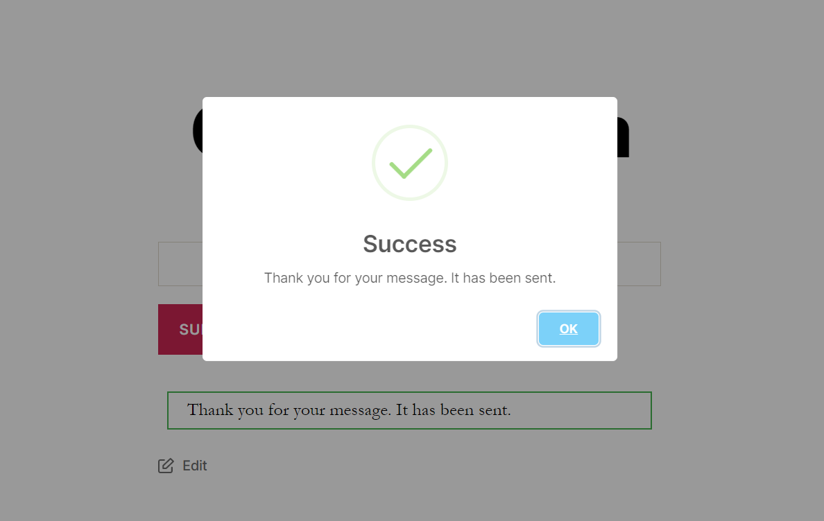 Message Popup For Contact Form 7 Wordpress Plugin