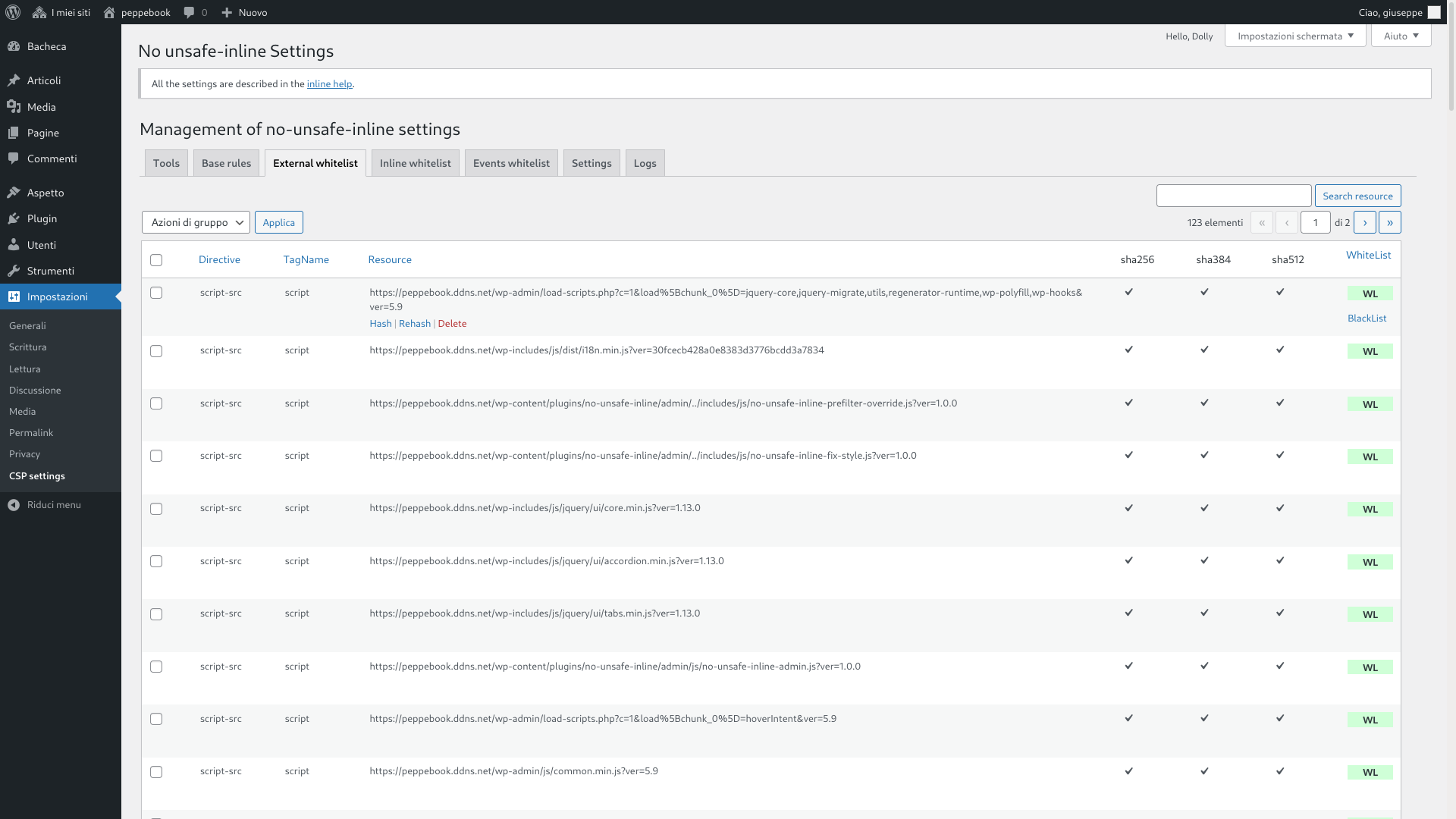 No Unsafe Inline Wordpress Plugin
