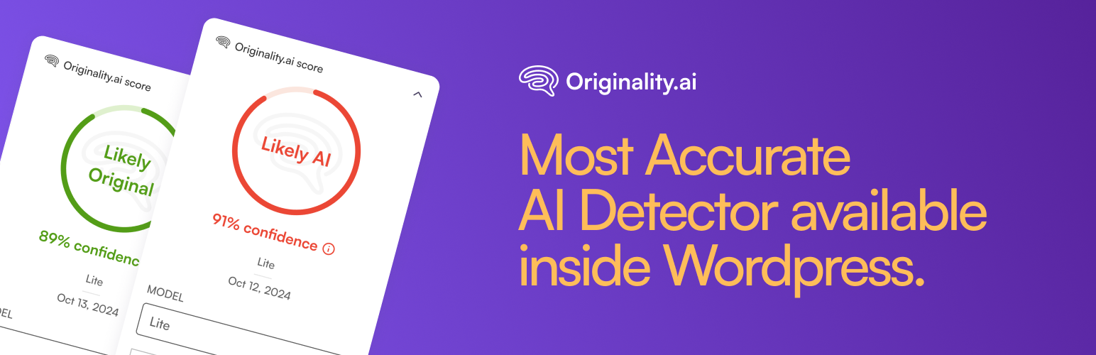 Plugin Originality.ai AI Checker — WordPress.com