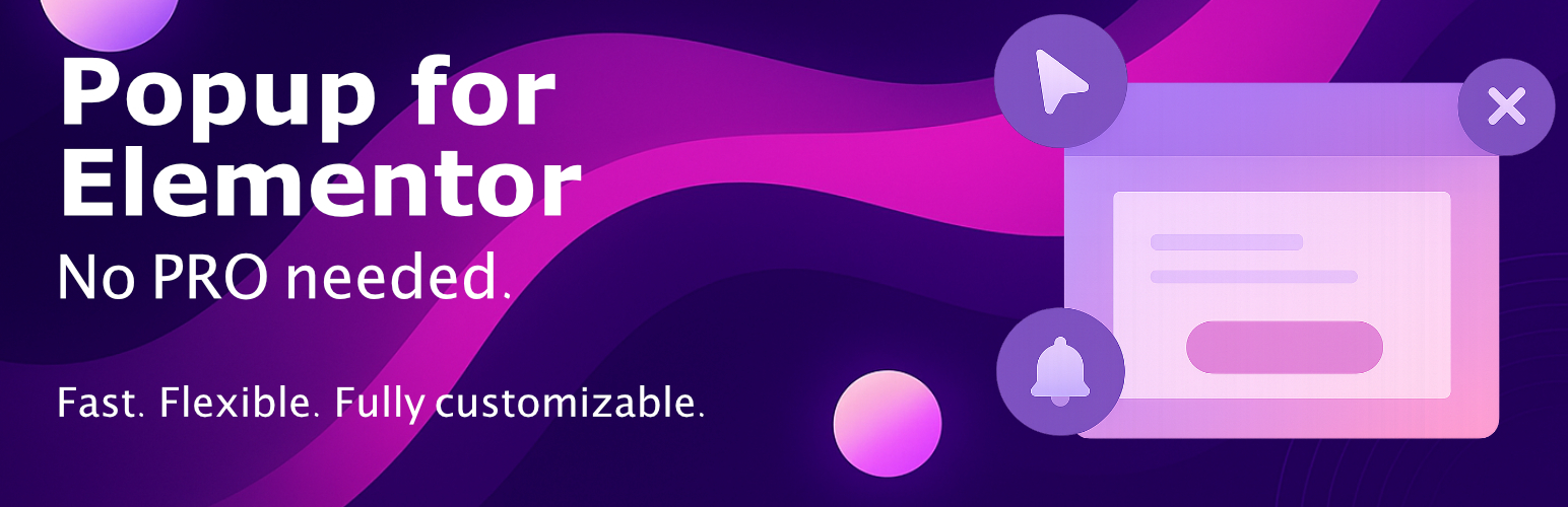 Popup for Elementor Plugin — WordPress.com