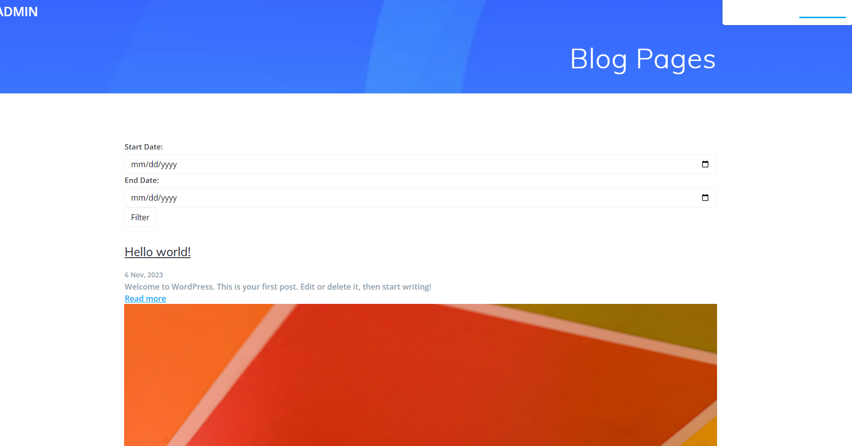 Post Date Range Filter – WordPress plugin | WordPress.org Post Date Range Filter – WordPress plugin | WordPress.org