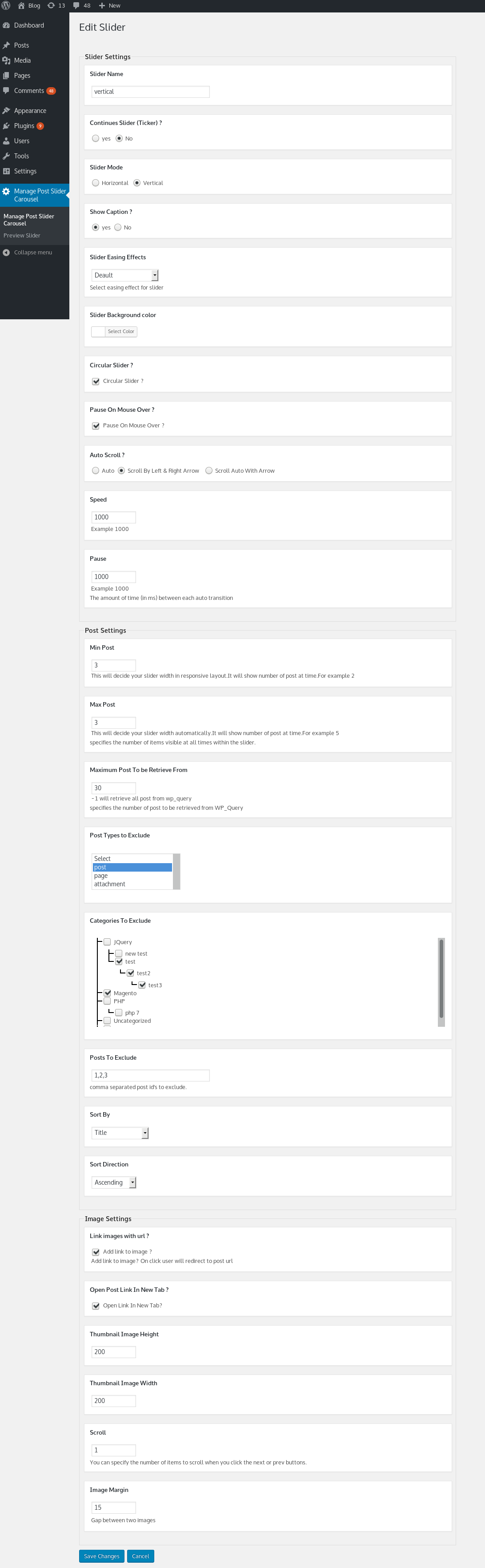Post Sliders And Post Grids Wordpress Plugin