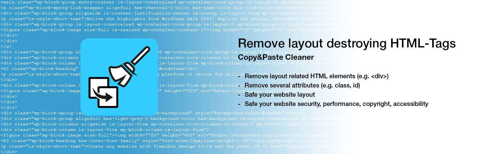 Plugin Remove layout destroying HTML-Tags — WordPress.com Plugin Remove layout destroying HTML-Tags — WordPress.com