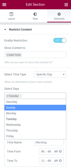 Restrict Elementor Widgets Columns And Sections Wordpress Plugin