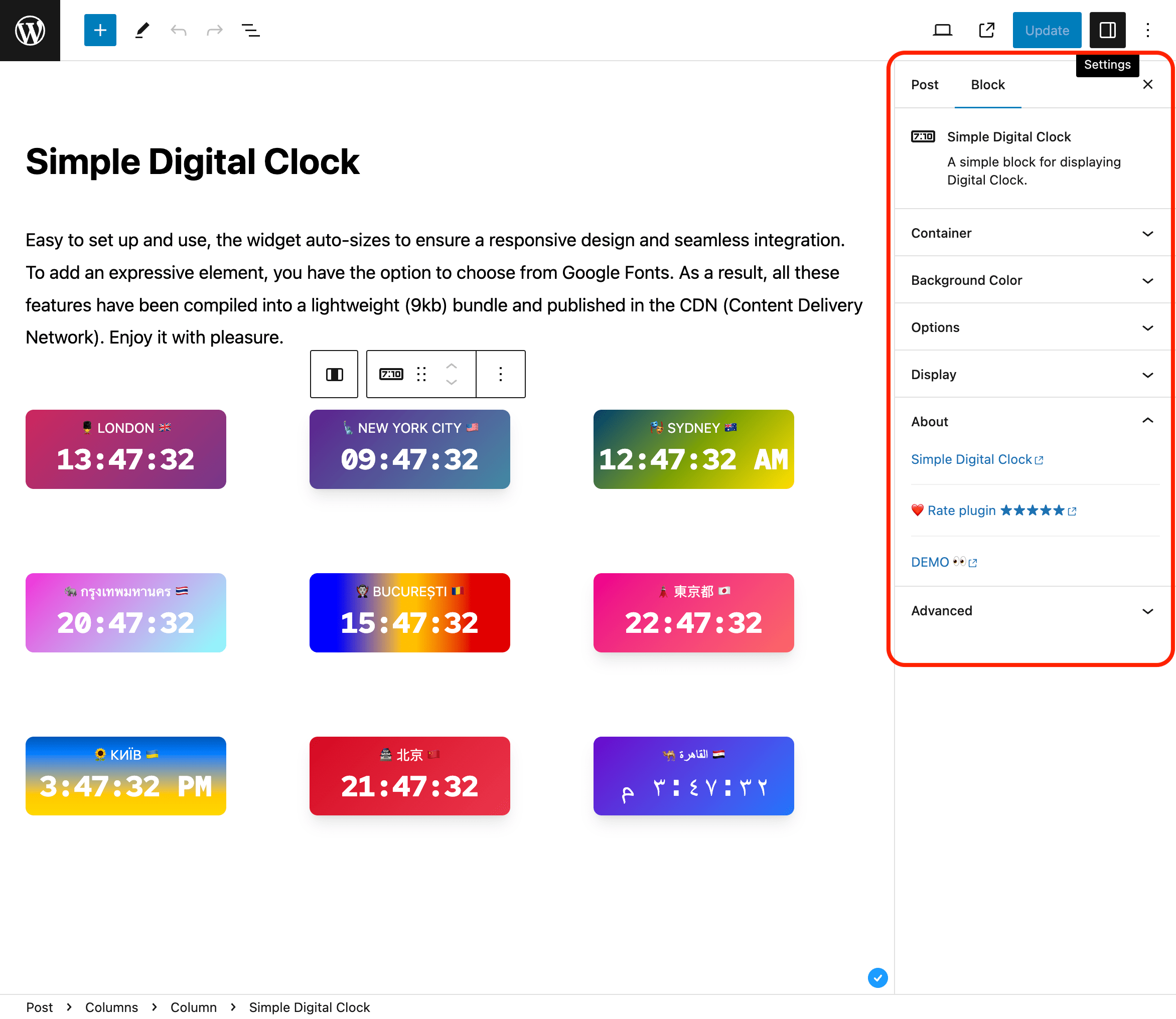 Simple Digital Clock 🕒 – WordPress plugin | WordPress.org Simple Digital Clock 🕒 – WordPress plugin | WordPress.org
