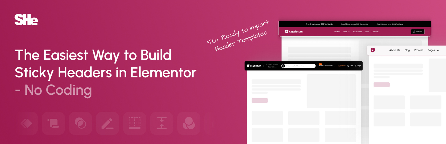 Sticky Header Effects For Elementor Plugin —