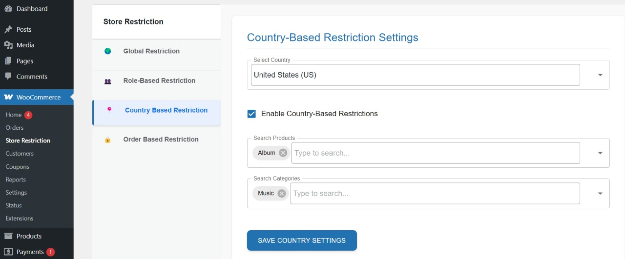 Store Restriction For Woocommerce Product Visibility And Access Control