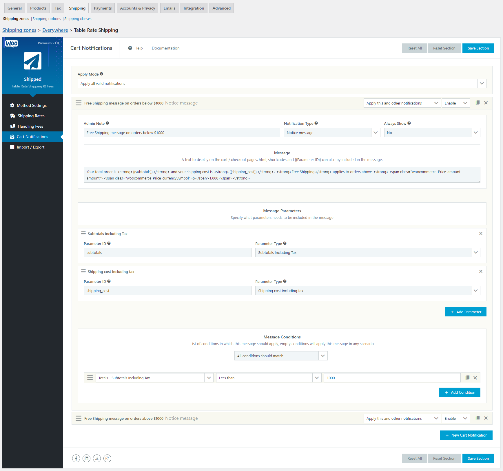 Table Rate Shipping Method For Woocommerce By Shipped Woocommerce Table Rate Shipping