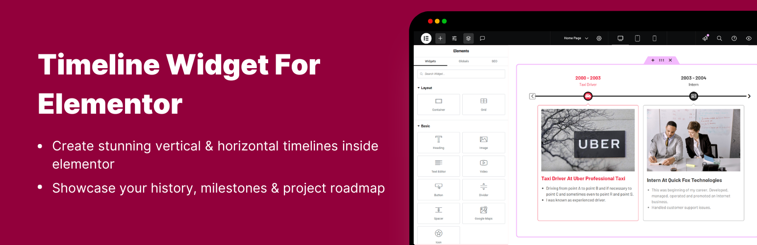 Timeline Widget For Elementor Elementor Timeline Vertical