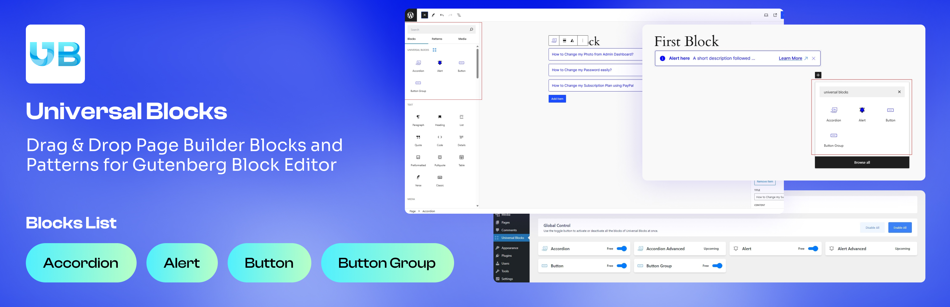 Universal Blocks – Drag & Drop Page Builder Blocks and Patterns for ... Universal Blocks – Drag & Drop Page Builder Blocks and Patterns for ...