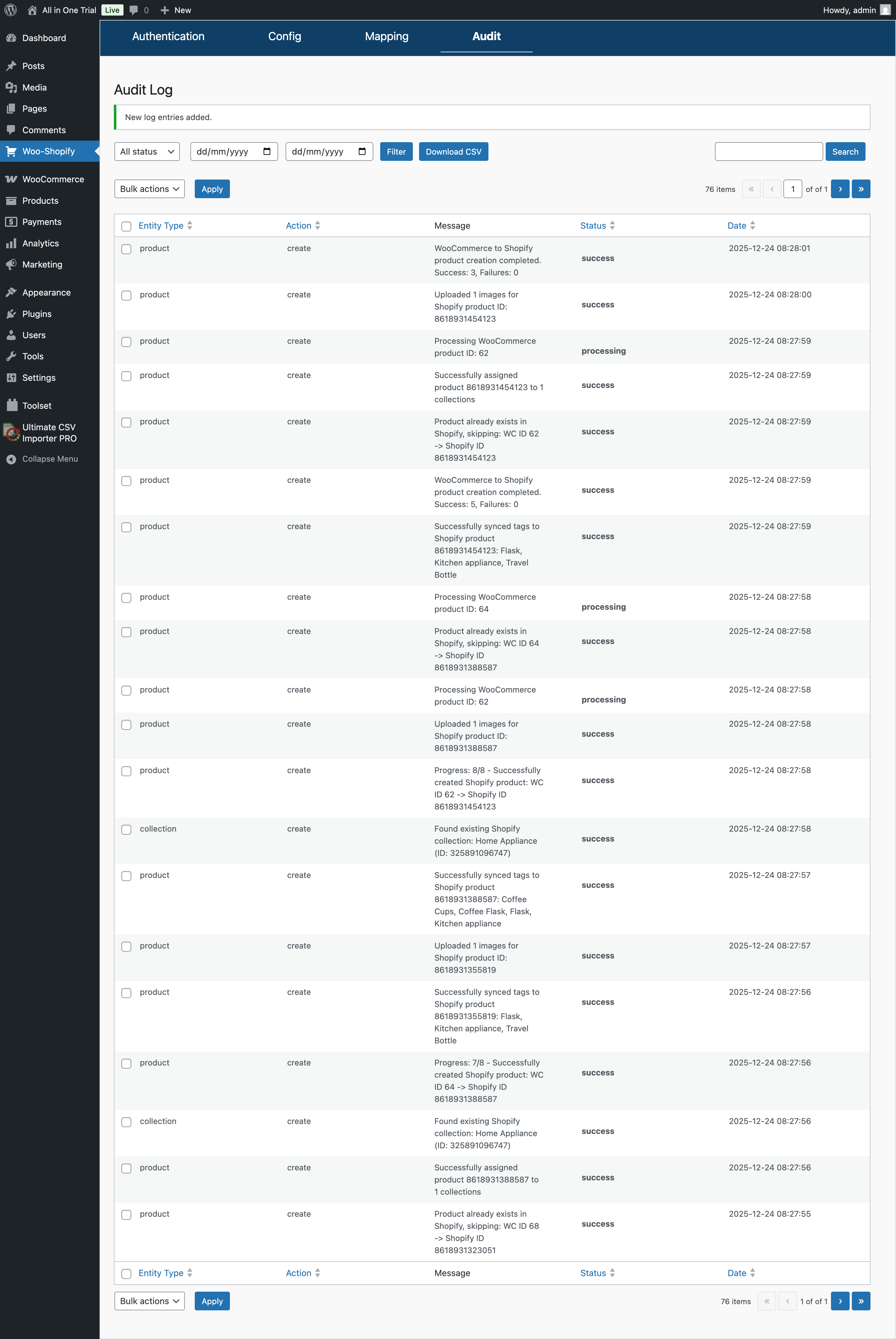 W2S Sync – WooCommerce to Shopify Sync – WordPress plugin | WordPress.org