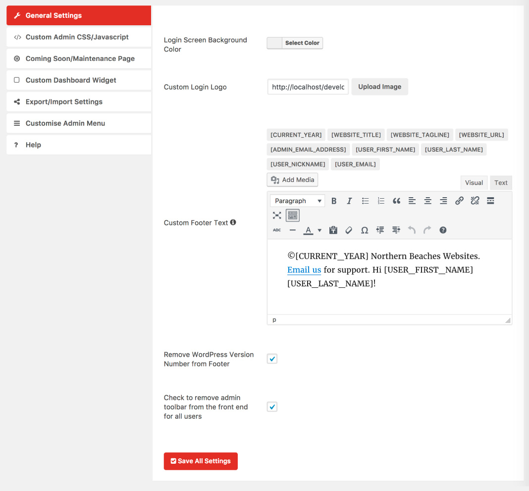 Wp Custom Admin Interface Wordpress Plugin 4286
