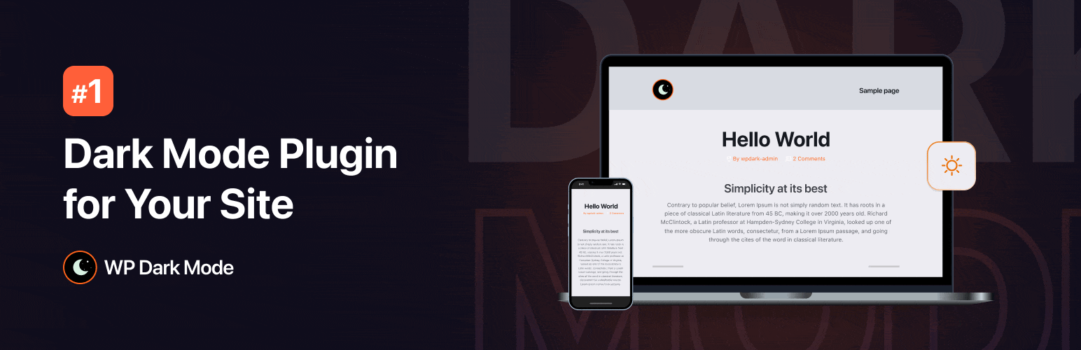 WP Dark Mode – Dark Mode Plugin for Improved Accessibility, Dark Theme, Night Mode, and Social ...